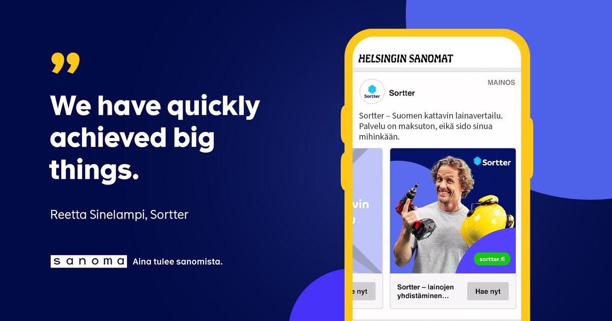 Multichannel marketing boosts Sortter's success | Sanoma B2B